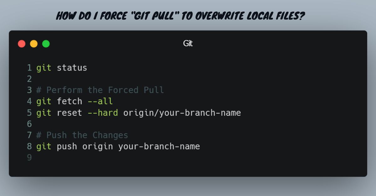 How do I force How do I force